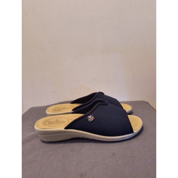 Fly Flot | Shoes | Fly Flot Mesh Slide Sandals Navy Womens 9 4 Made In ...